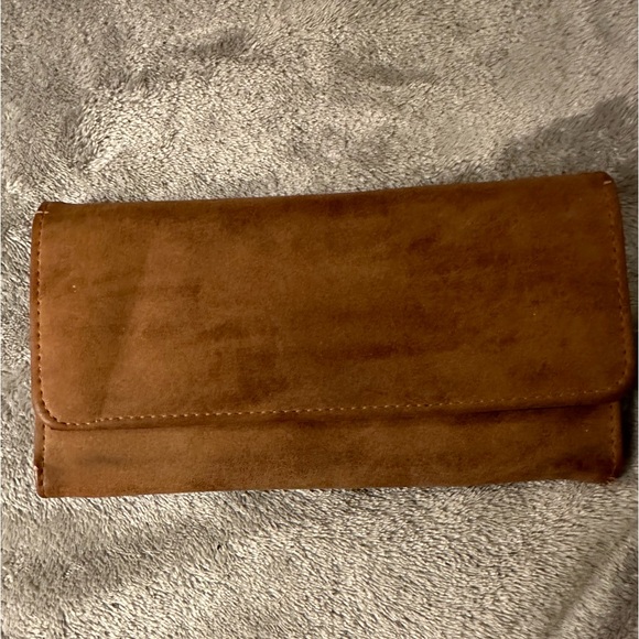 Bags | Suede Wallet | Poshmark
